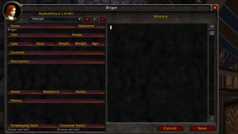 Role Play: Setting up a roleplaying profile