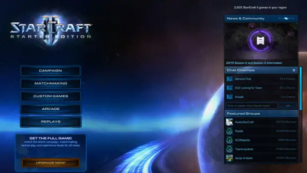StarCraft 2 Starter Edition lets you play for free