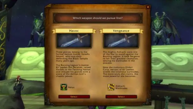 Havoc and Vengeance Demon Hunter Artifact quests