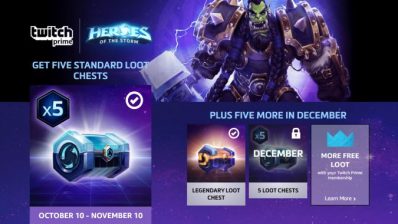New Overwatch and Heroes loot is now available for Twitch Prime users
