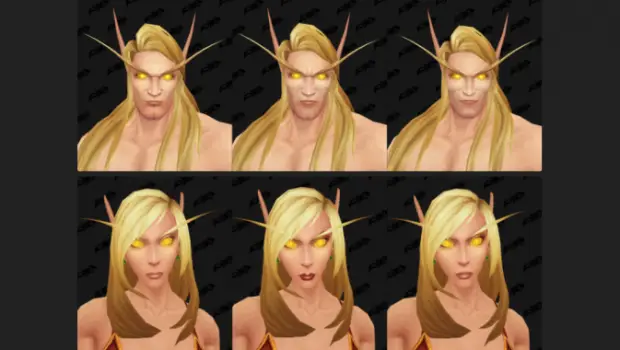 New Blood Elf customization options added in latest alpha build New Blood Elf customization options added in latest alpha build