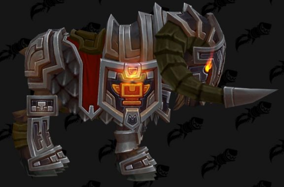 Dark Iron Dwarves get a one-headed Core Hounds as their racial mount