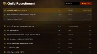 Trends in Guild Recruitment: Where are all the ranged and healers?