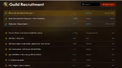 Trends in Guild Recruitment: Where are all the ranged and healers?