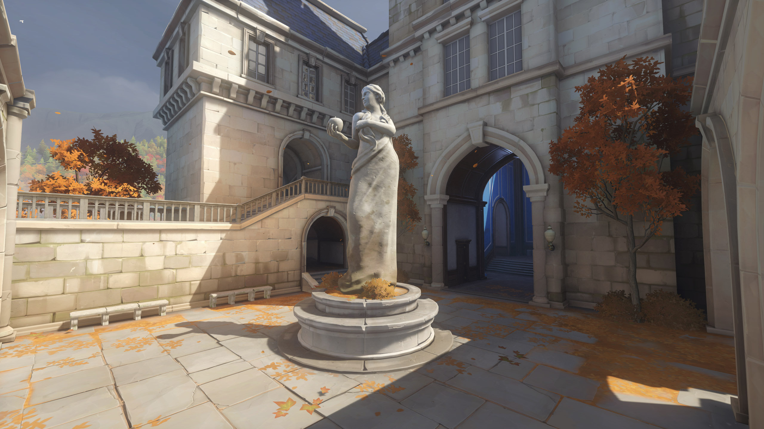 The spooky features in Overwatch Halloween Terror Chateau Guillard Map