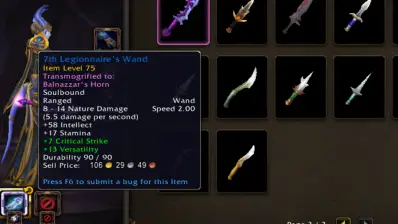 In Shadowlands, casters will be able to transmog wands into daggers ...