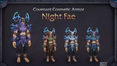 Here's a look at the new Covenant armor sets coming in patch 9.1