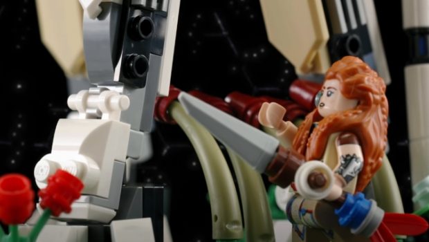 Guerilla and LEGO collaborated on a Tallneck for Horizon Forbidden West ...