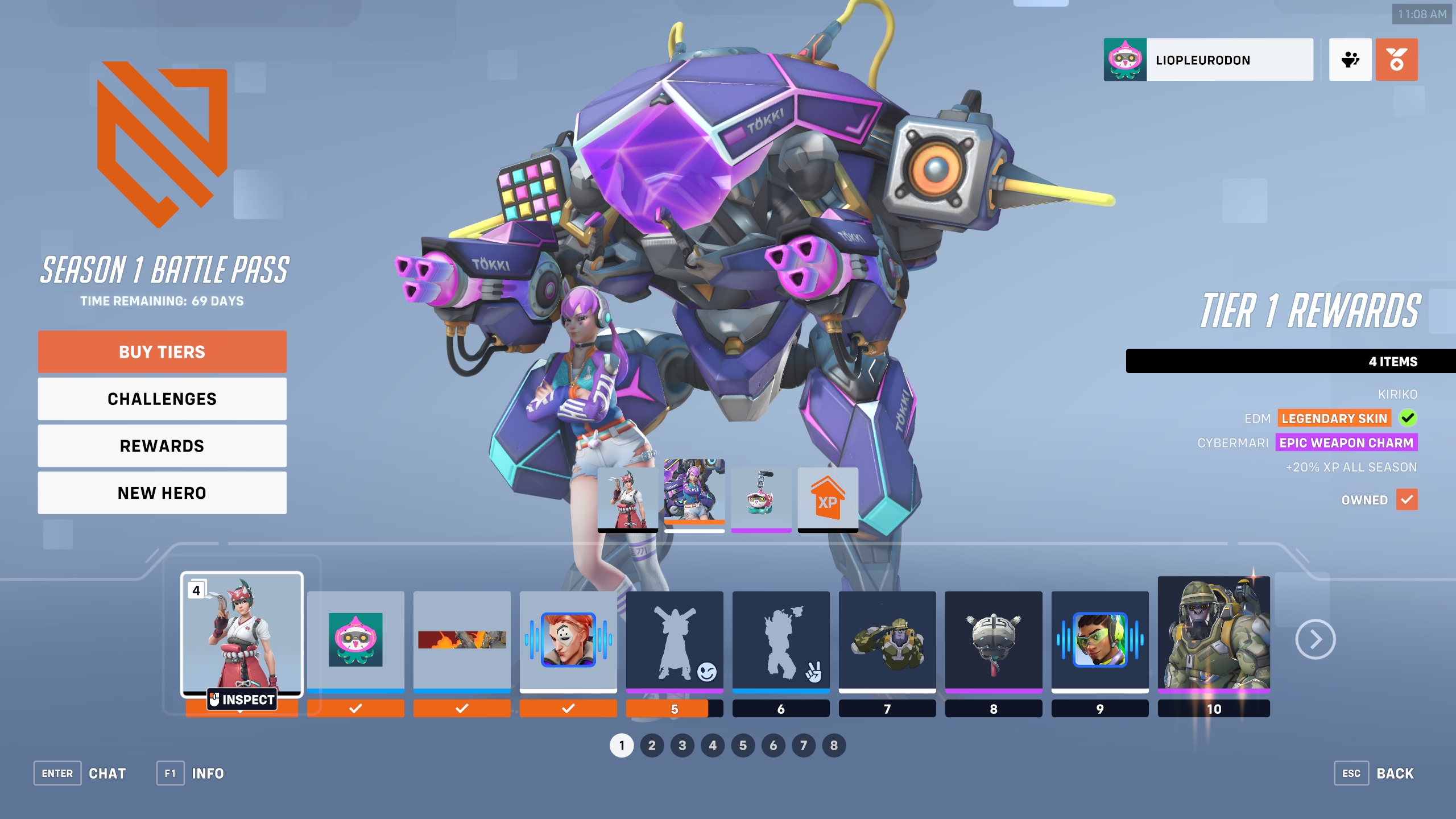 All the rewards from the Overwatch 2 Season 1 Battle Pass