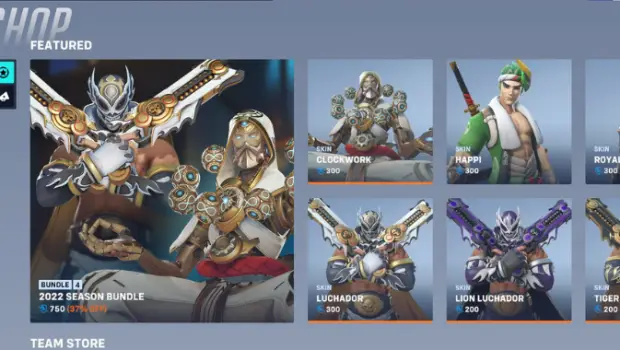 How does the shop work in Overwatch 2?