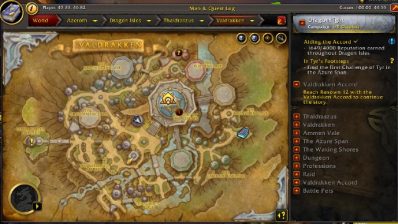 The maximum number of quests in WoW's quest log has increased to 35